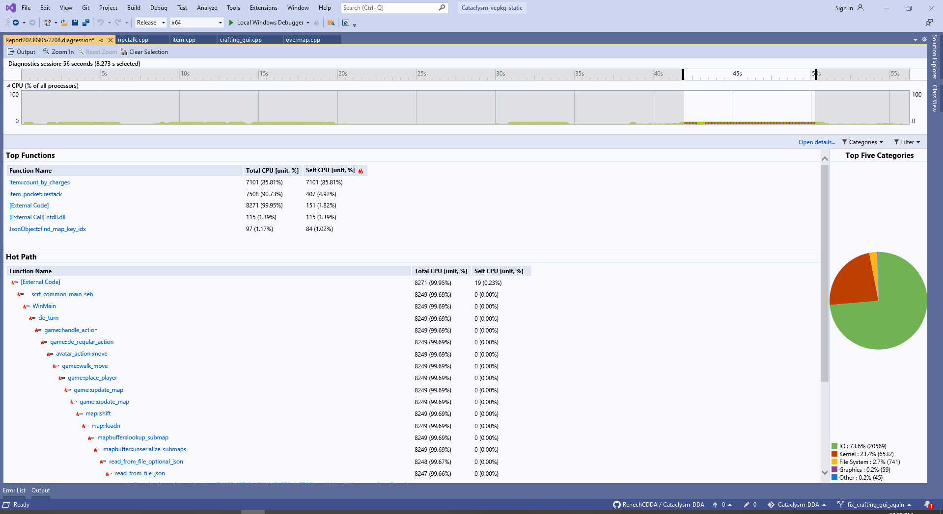 Long hang when entering some areas. · Issue #68018 · CleverRaven ...