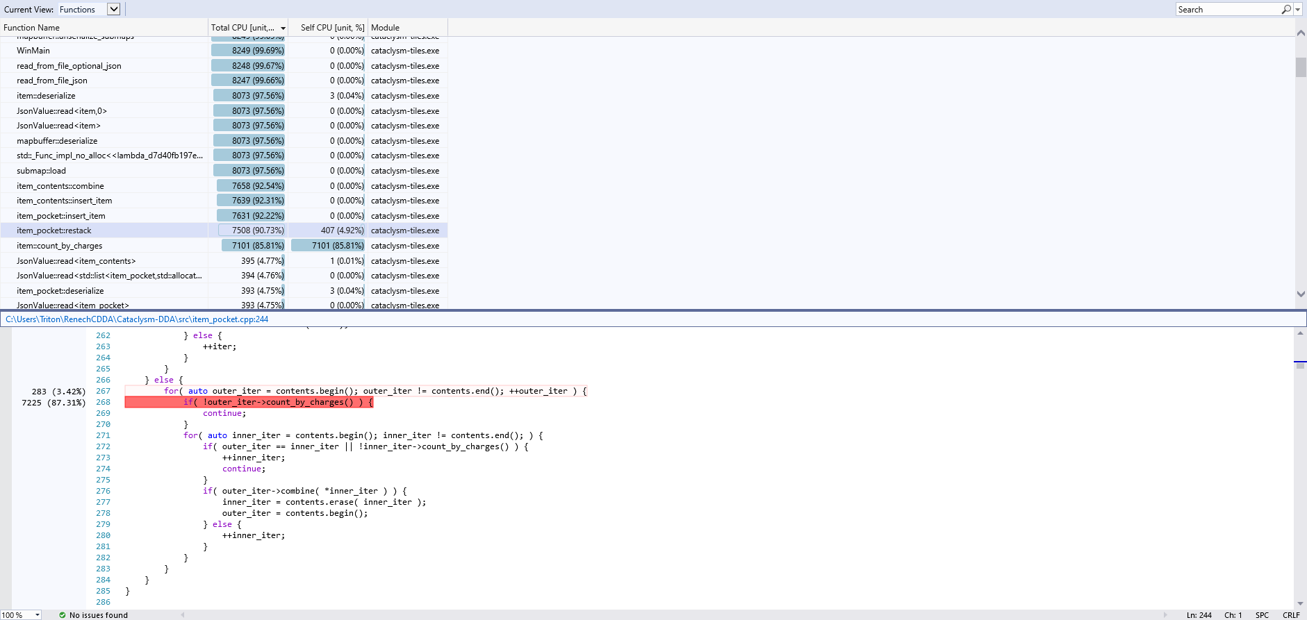 Long hang when entering some areas. · Issue #68018 · CleverRaven/Cataclysm-DDA · GitHub