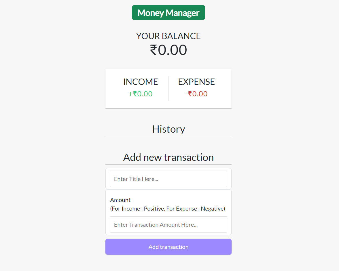 GitHub - dhruv2x/expence-tracker: It's a simple web application that is created using reacjs and ...