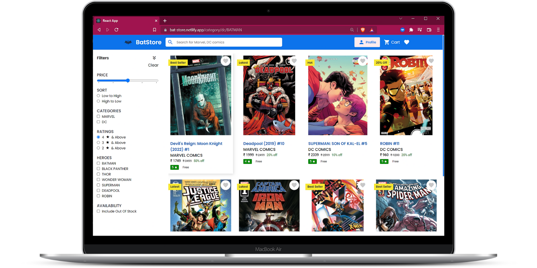 GitHub - ZuberDunge/bat-store-ecom: batStore
