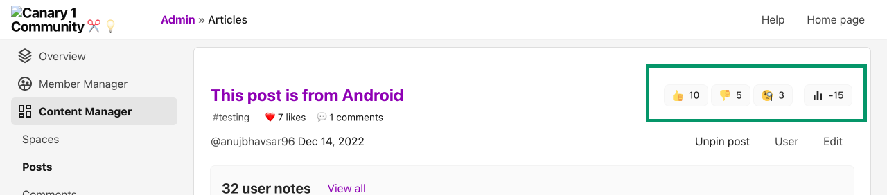 Add more visibility and control into the Admin Article page · Issue #19314 · forem/forem · GitHub