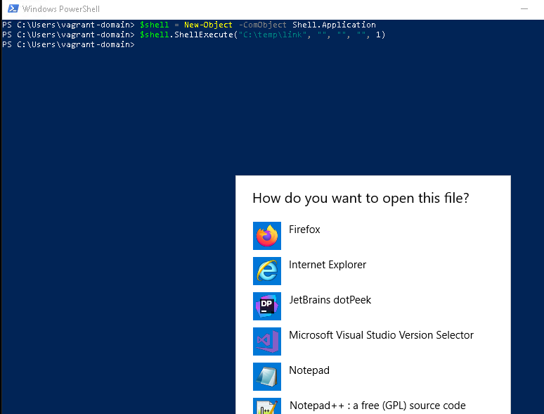 PowerShell doesn't use the final target of a symbolic link when ...