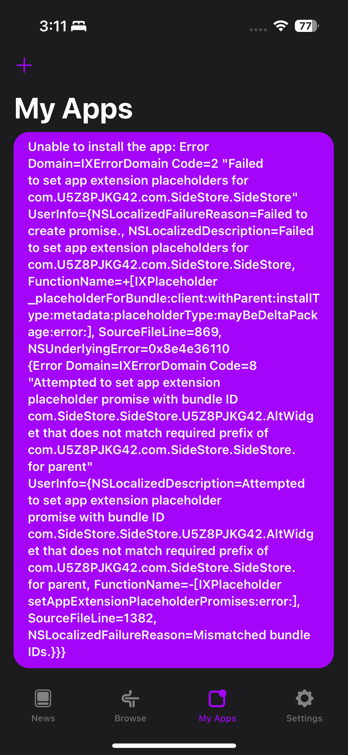[BUG] Refresh sidestore failed · Issue #509 · SideStore/SideStore · GitHub