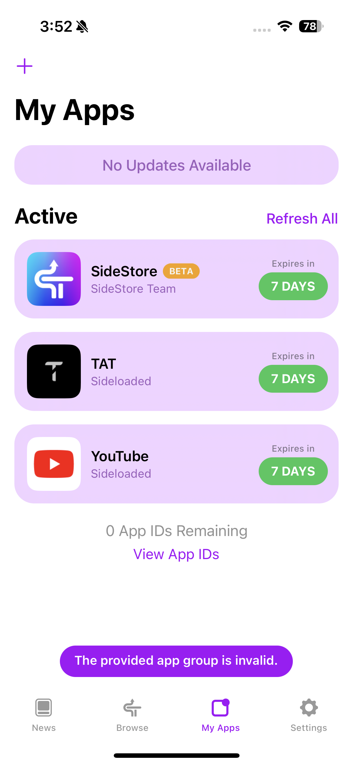 [BUG] Refresh sidestore failed · Issue #509 · SideStore/SideStore · GitHub
