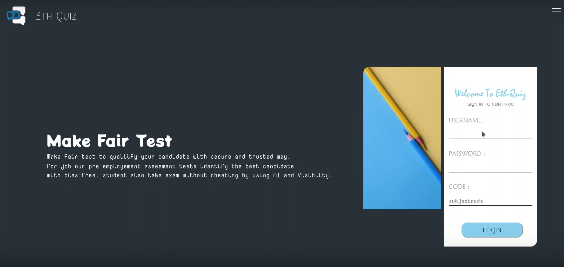 GitHub - Abenezer-A/web-examiner-portfolio: Final Year Project