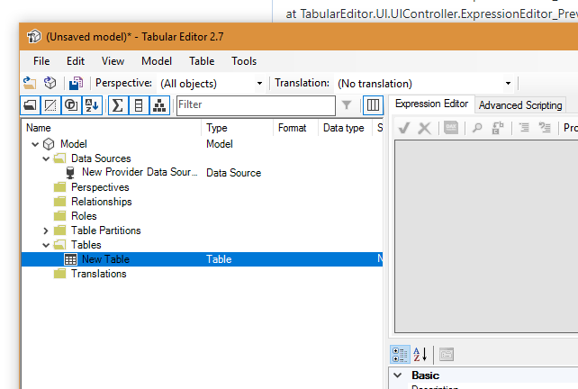 Double clicking DataTable in 1200 Compatibility causes error · Issue #143 · TabularEditor ...