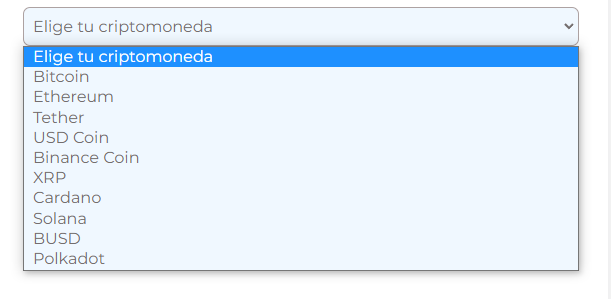 GitHub - stef4no1/Cotizador-Criptomonedas: Creando un cotizador de criptomonedas con JS, HTML Y CSS