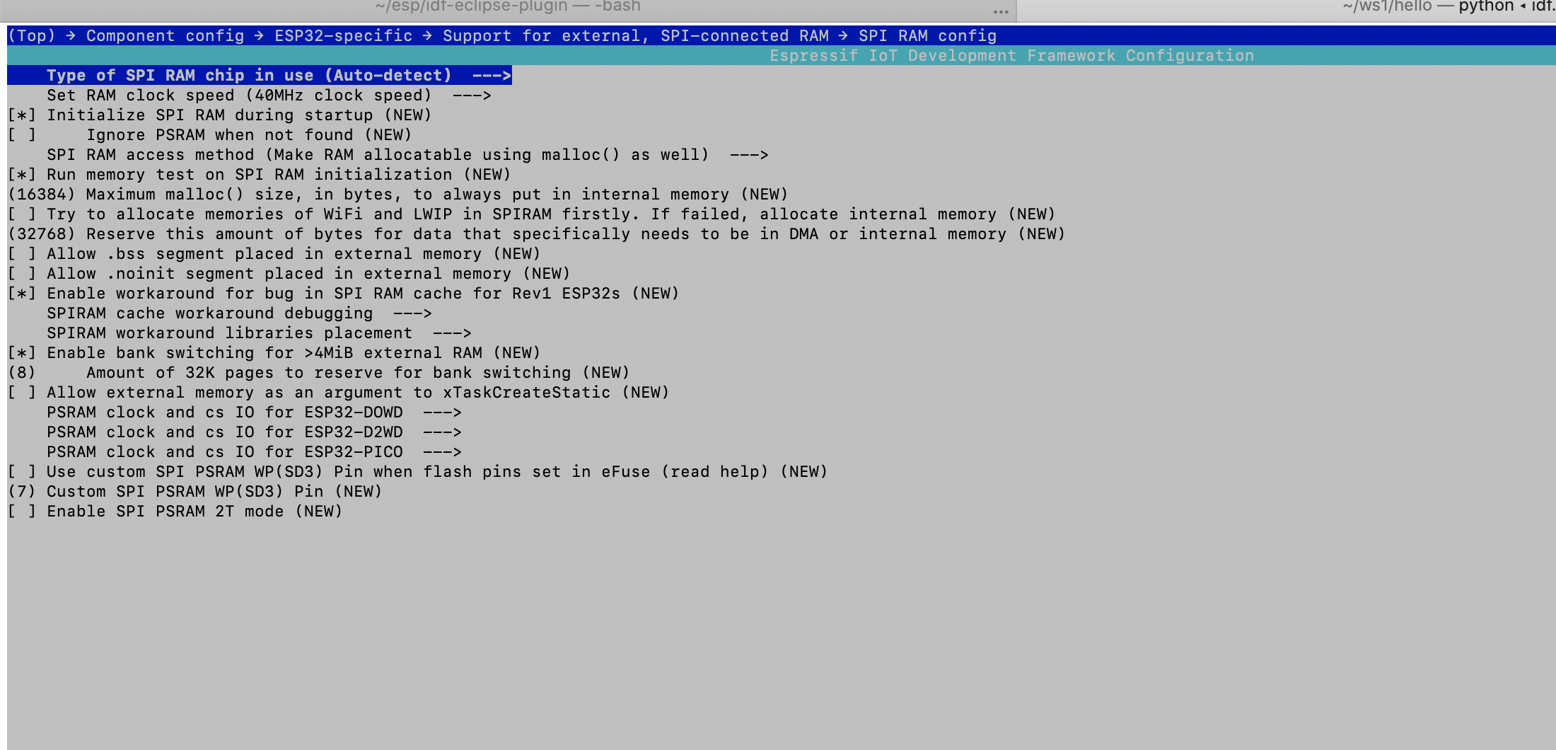 SDK Configuration does not display some Kconfig menu !!!! (IEP-544) · Issue #375 · espressif/idf ...