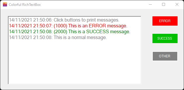 GitHub - robototem/Colorful_RichTextBox: This code can be used to print ...
