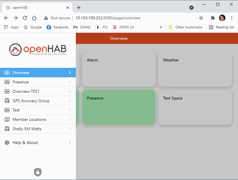 [Main UI] OH3 Overview Page Spacing and alignment depends on how accessed · Issue #1104 ...