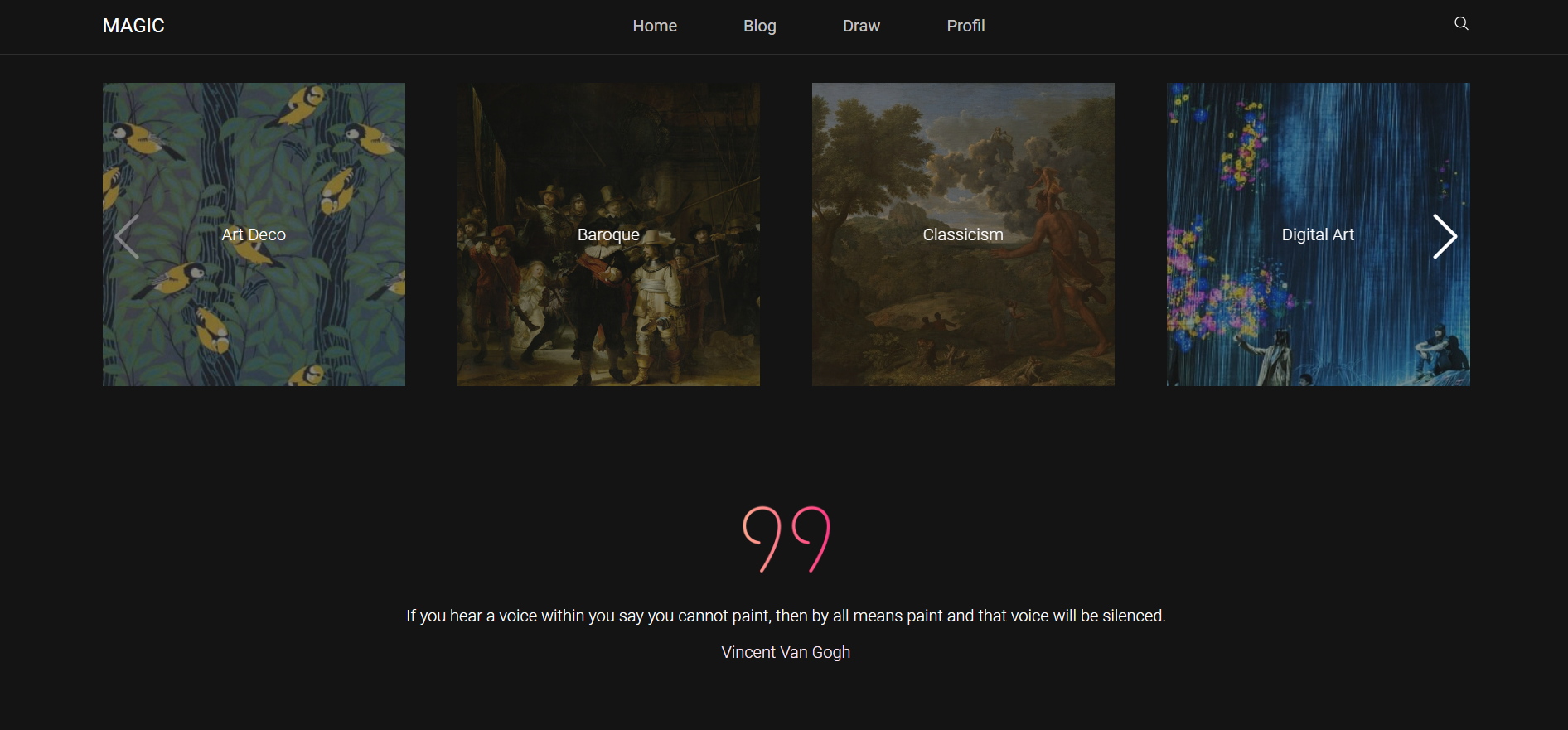 GitHub - ebruturkmen/magic: magic is a website about art.