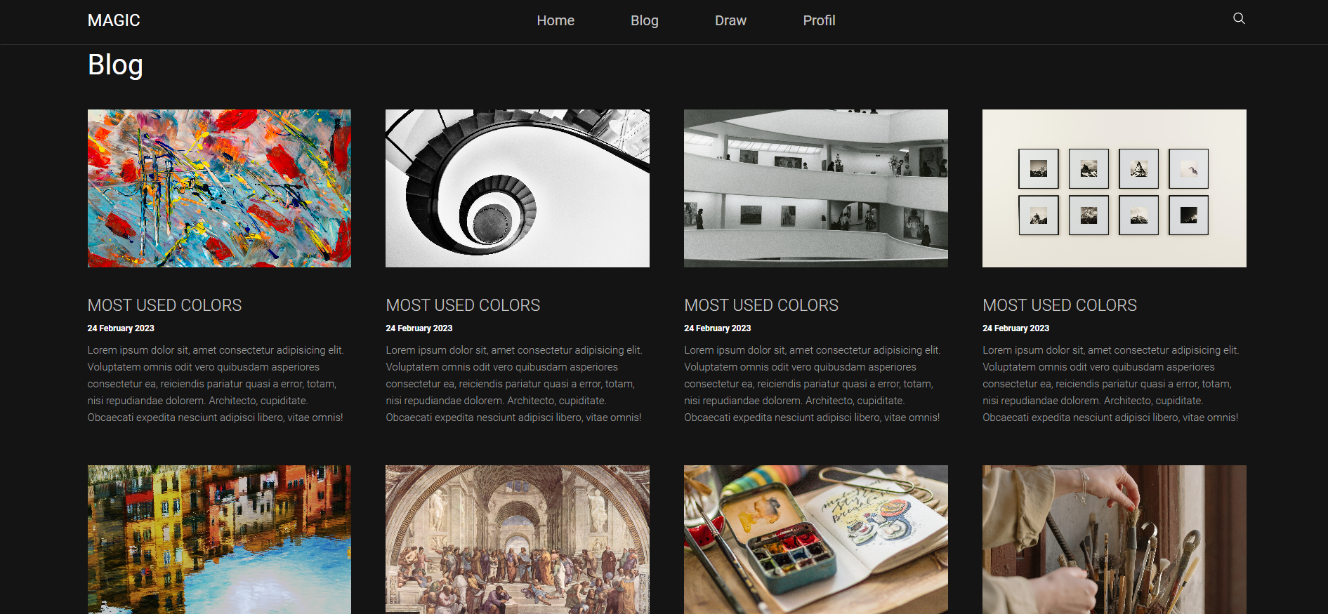 GitHub - ebruturkmen/magic: magic is a website about art.