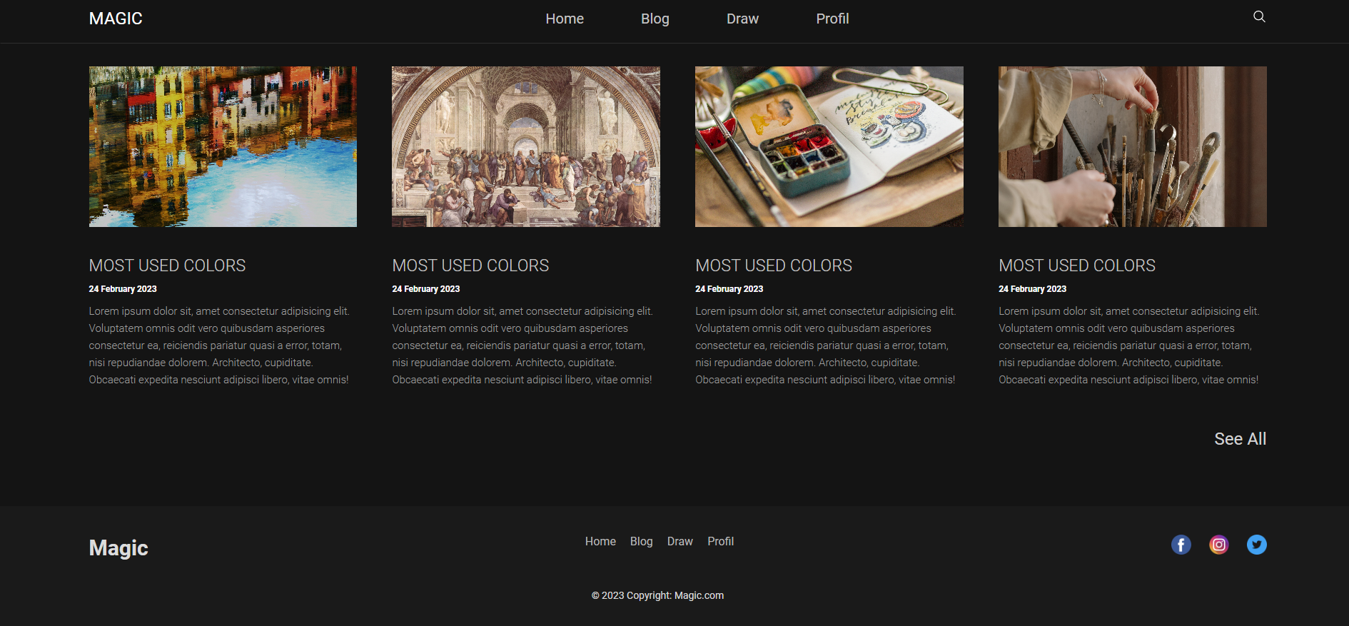 GitHub - ebruturkmen/magic: magic is a website about art.