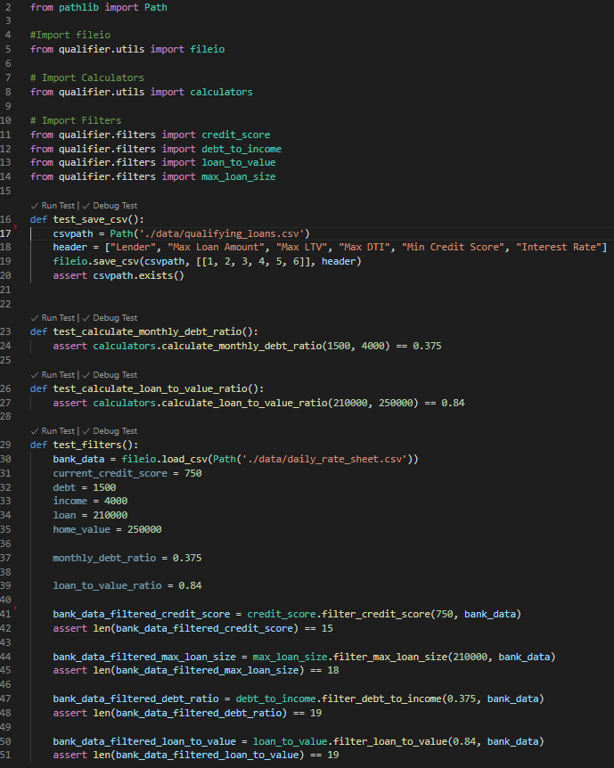 GitHub - JuliaGuanzon/loan_qualifier_application