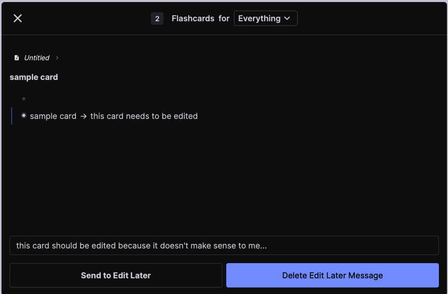[FEAT] Edit Later Note · Issue #414 · st3v3nmw/obsidian-spaced-repetition · GitHub