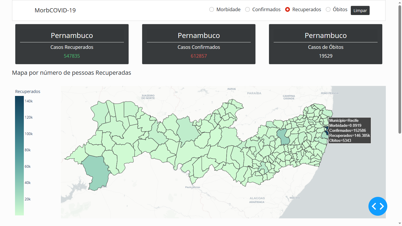 GitHub - levirenato/Coviddashboard: Webapp com mapa interativo covid19