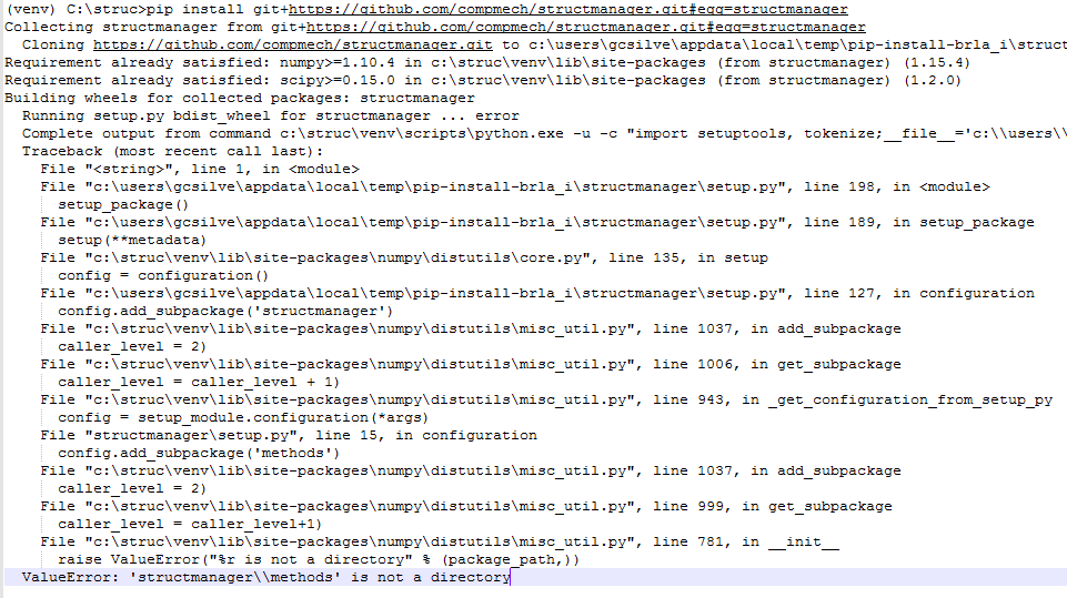 Error installing · Issue #1 · compmech/structmanager · GitHub