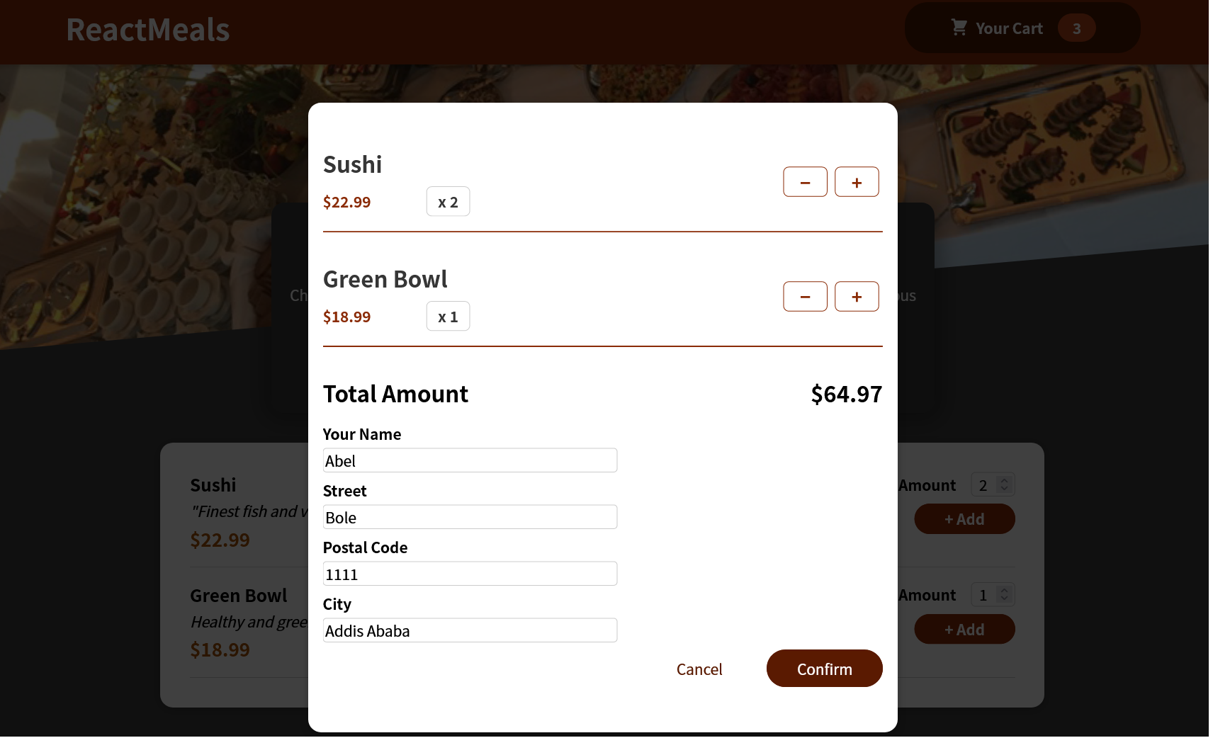 GitHub - Kidus1343/Food_Order_App: React Application with Firebase to ...