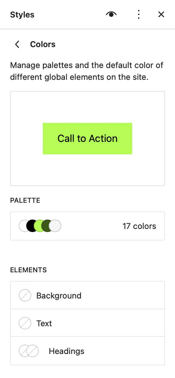 Styling blocks: Access to full color palette editing feels too ...