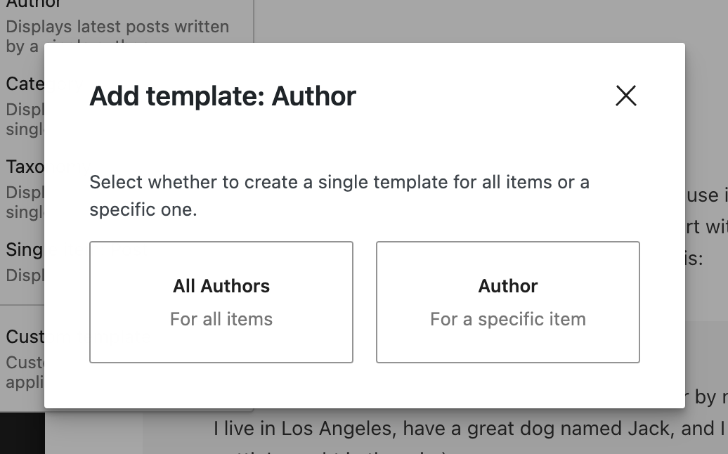 Add template modal: space between modal title and paragraph is too large · Issue #48414 ...
