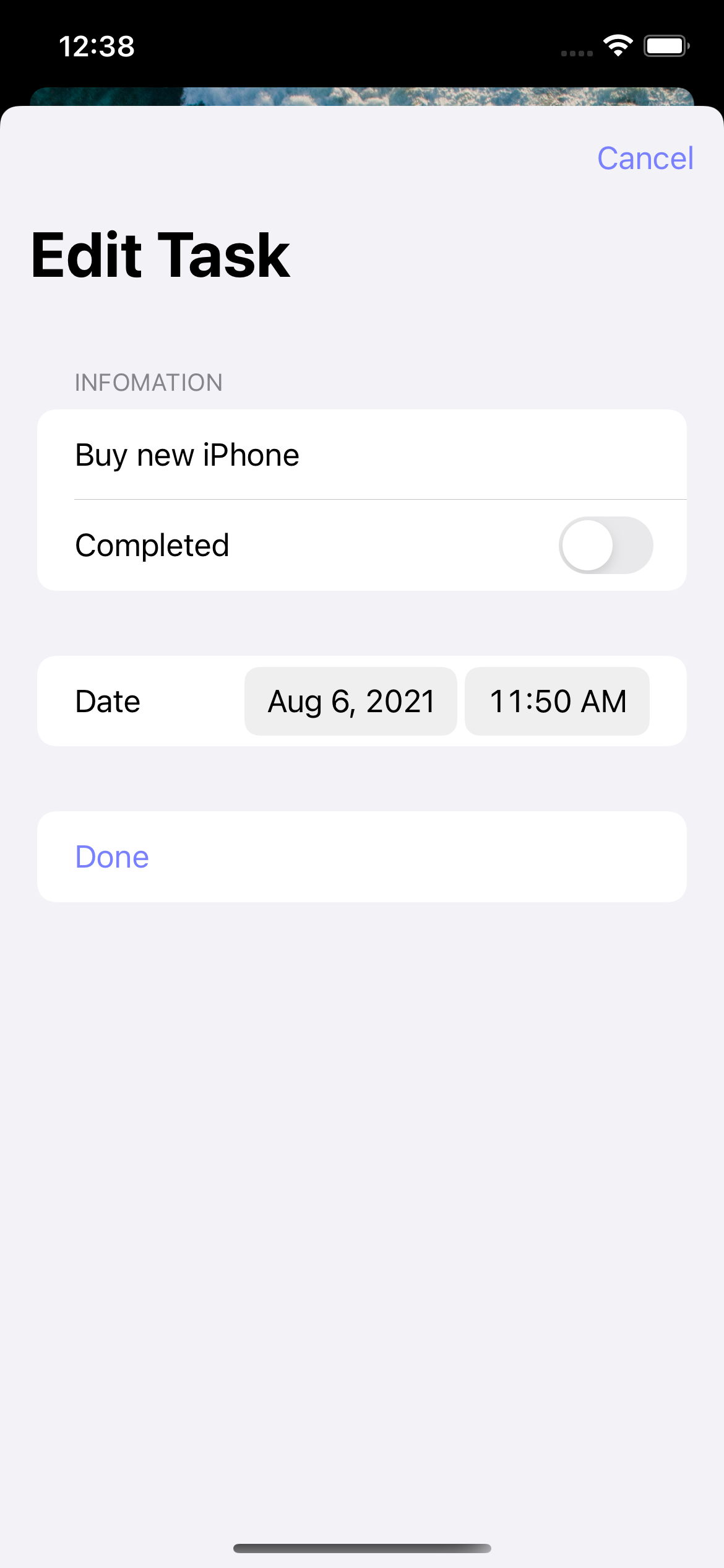 GitHub - miladgolchinpour/AnyTask: Simple task management app via CoreData
