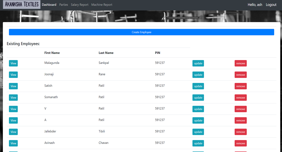 GitHub - singhashutosh01/Textile_database_management_system