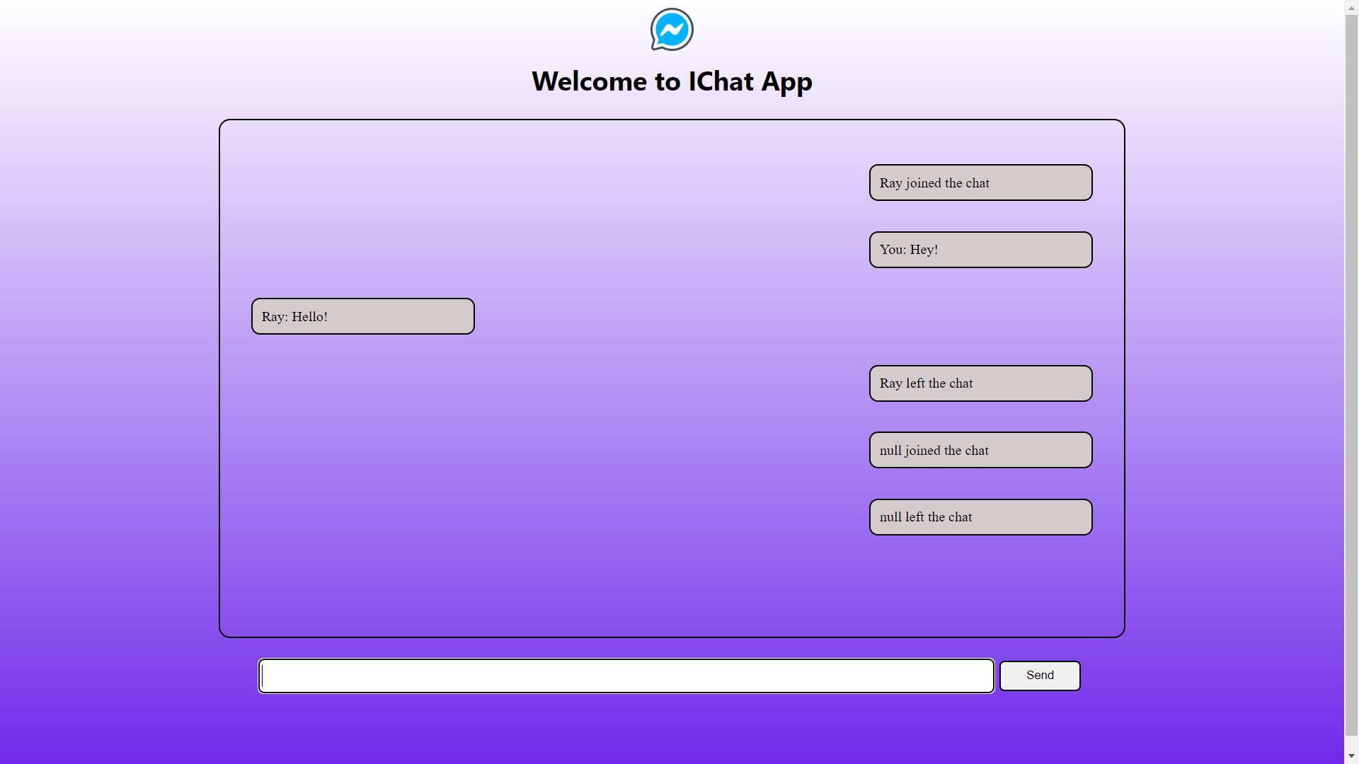 fix 'null joinded the chat' & 'null left the chat' Problem · Issue #7 · swarnarkadas/ichat_app ...