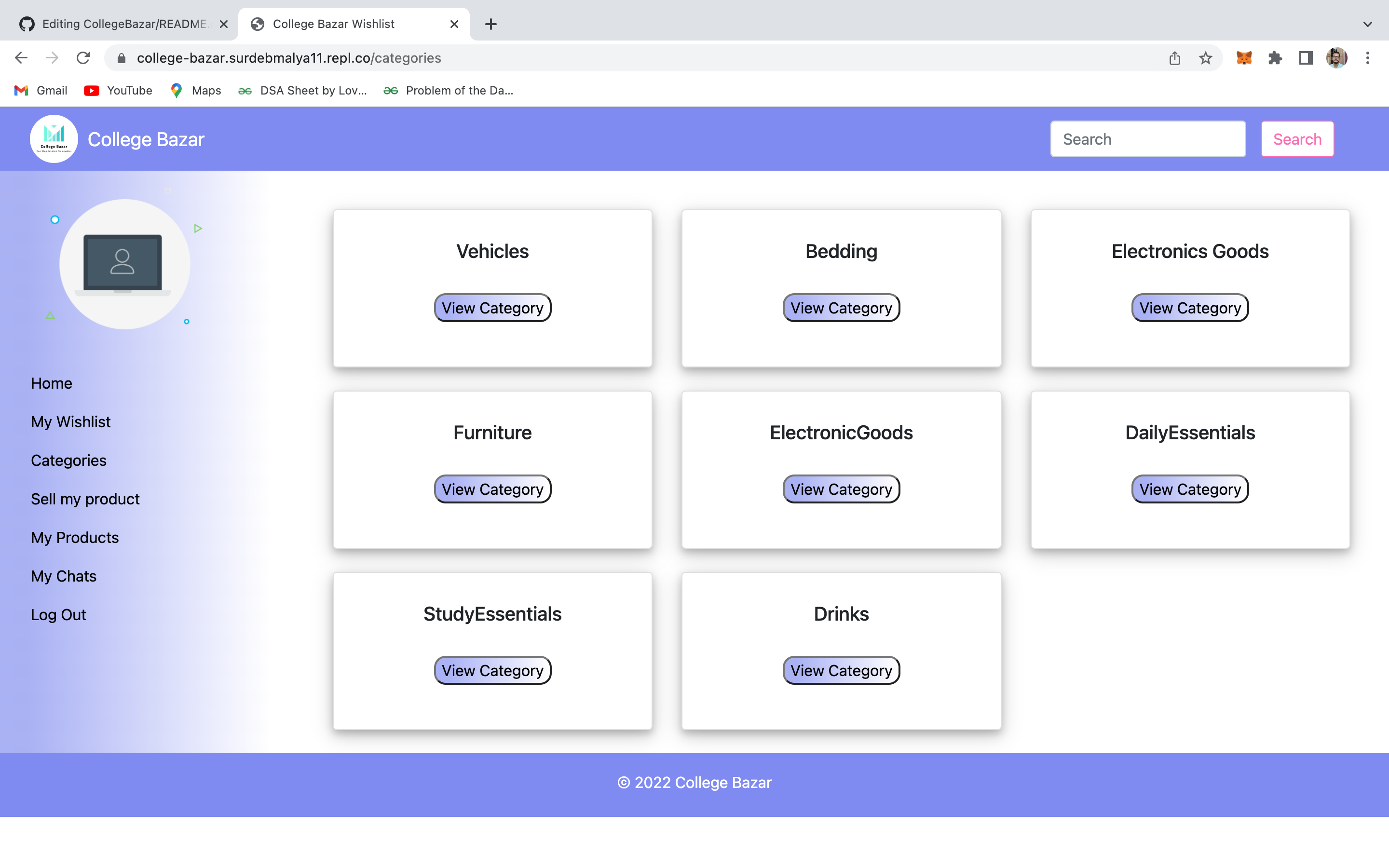 GitHub - surdebmalya/CollegeBazar: College Bazar Hackathon