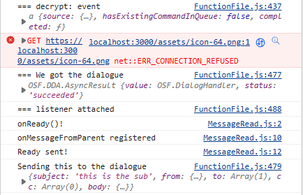 Office.context.ui.messageParent is not sending message to parent · Issue #3463 · OfficeDev ...