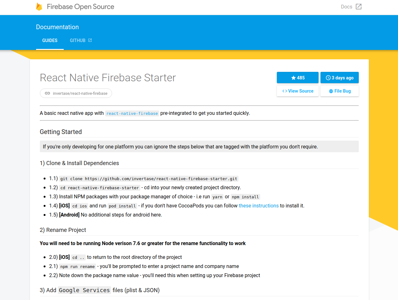 Clean up firebaseopensource.com listing · Issue #1436 · invertase/react-native-firebase · GitHub