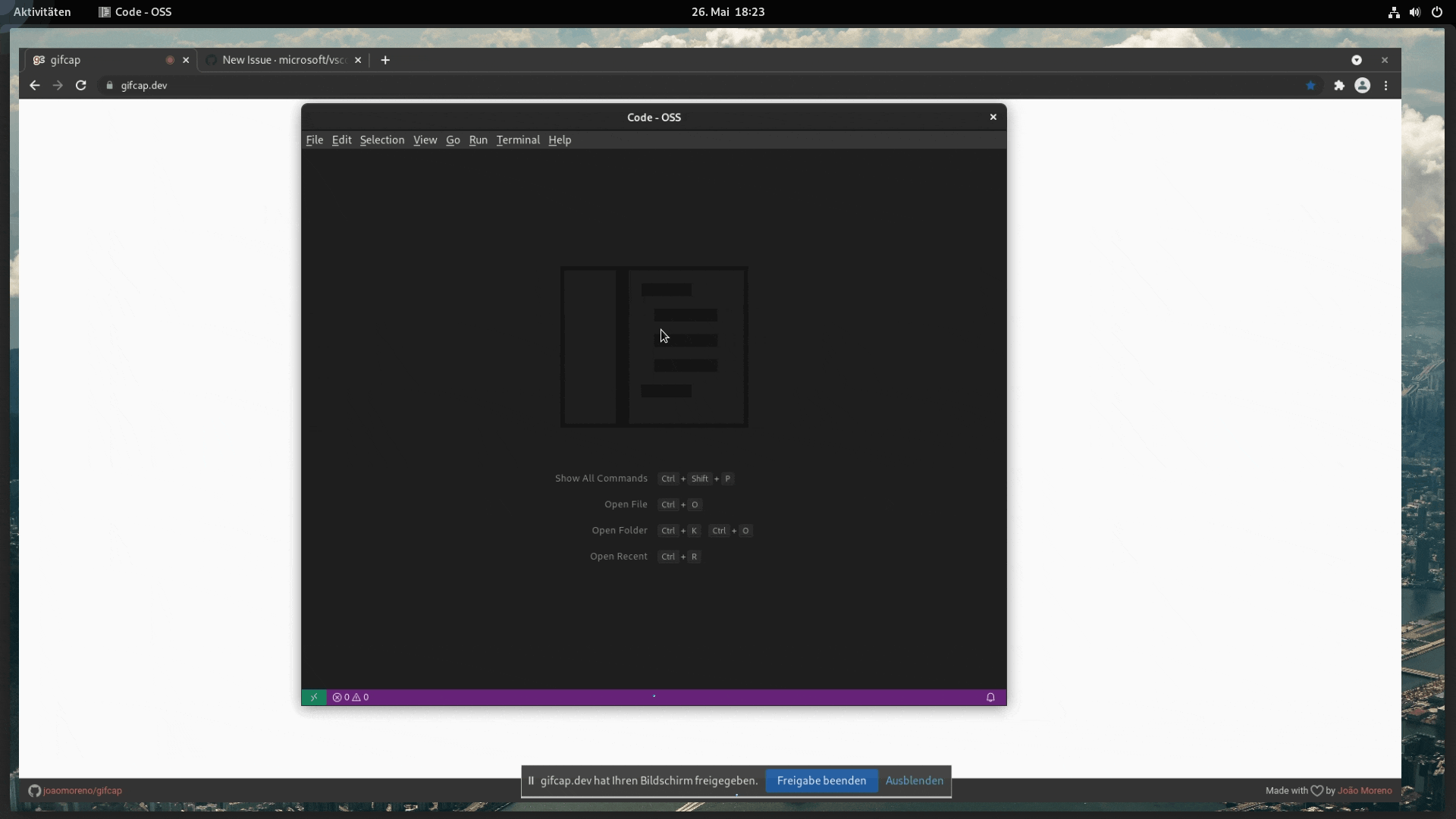 Not possible to hide the Menu Bar · Issue #124702 · microsoft/vscode ...