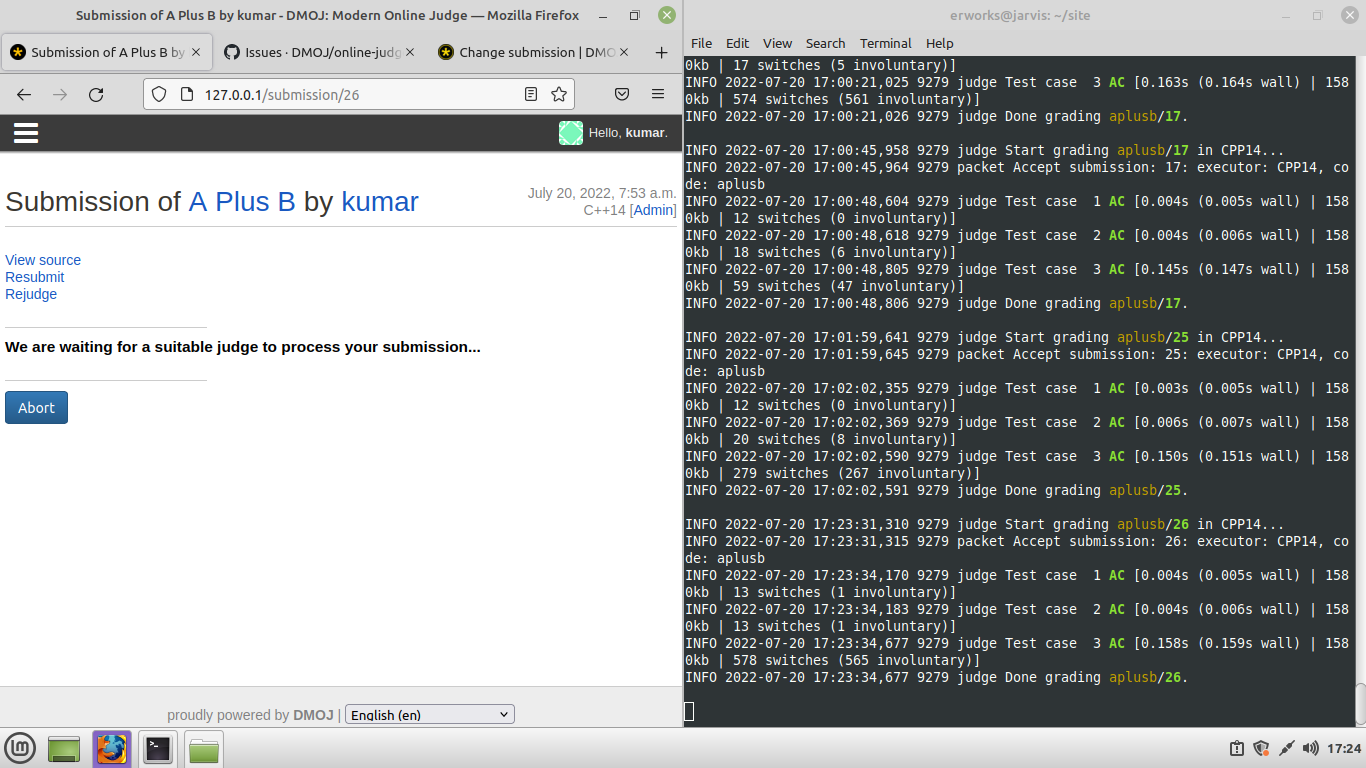 After clicking on Abort or reloading the page displays the result(AJAX/Event ISSUE) · Issue ...