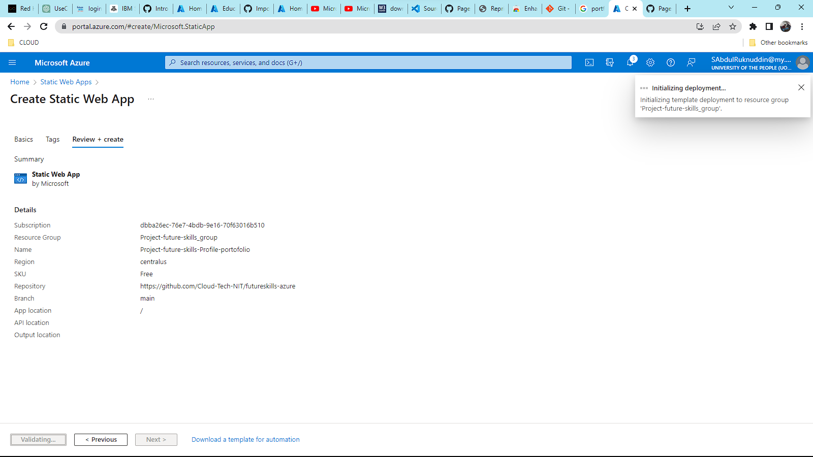 GitHub - Cloud-Tech-NIT/futureskills-azure: final project