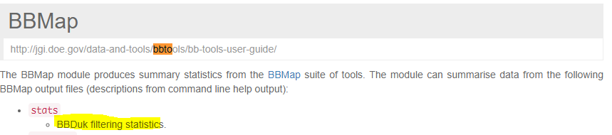 Rename BBMap to BBDuk / BBTools · Issue #1146 · MultiQC/MultiQC · GitHub