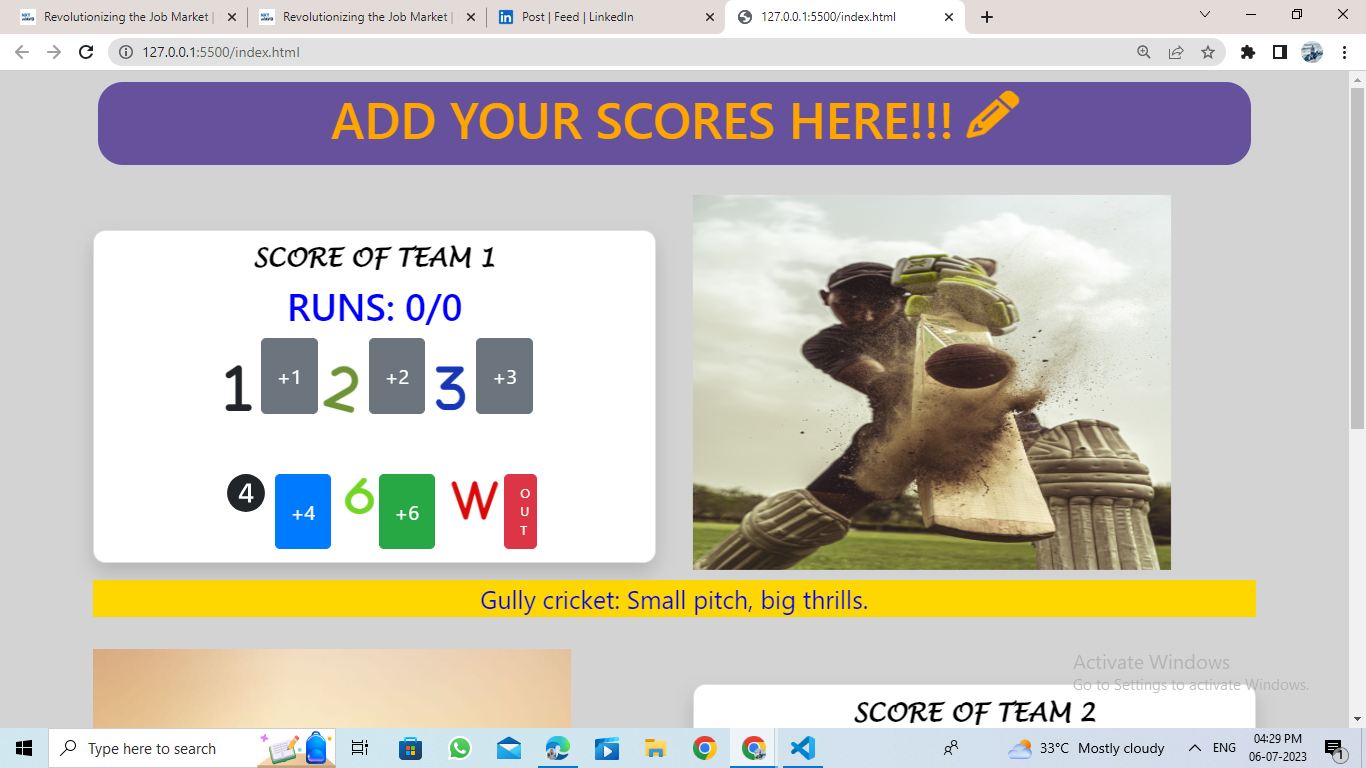 GitHub - hari-varma4/Gully-cricket-scorecard