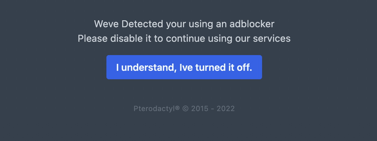 GitHub - Reflex1171/Pterodactyl-Ad-Blocker-Detector GitHub - Reflex1171/Pterodactyl-Ad-Blocker-Detector