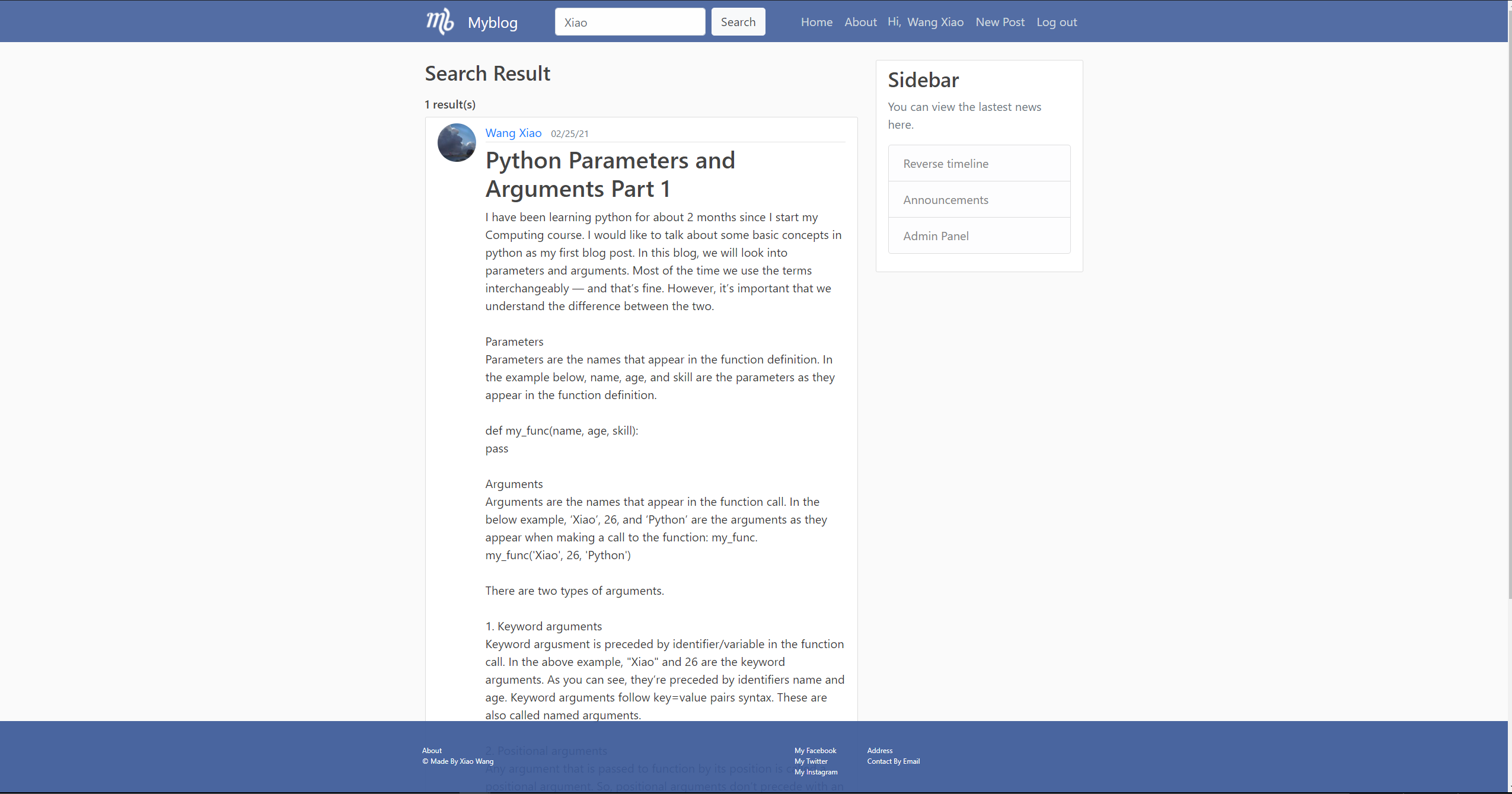 GitHub - theXiaoWang/Uni-Assignment-Blog-Website: This is a blog website I build for university ...