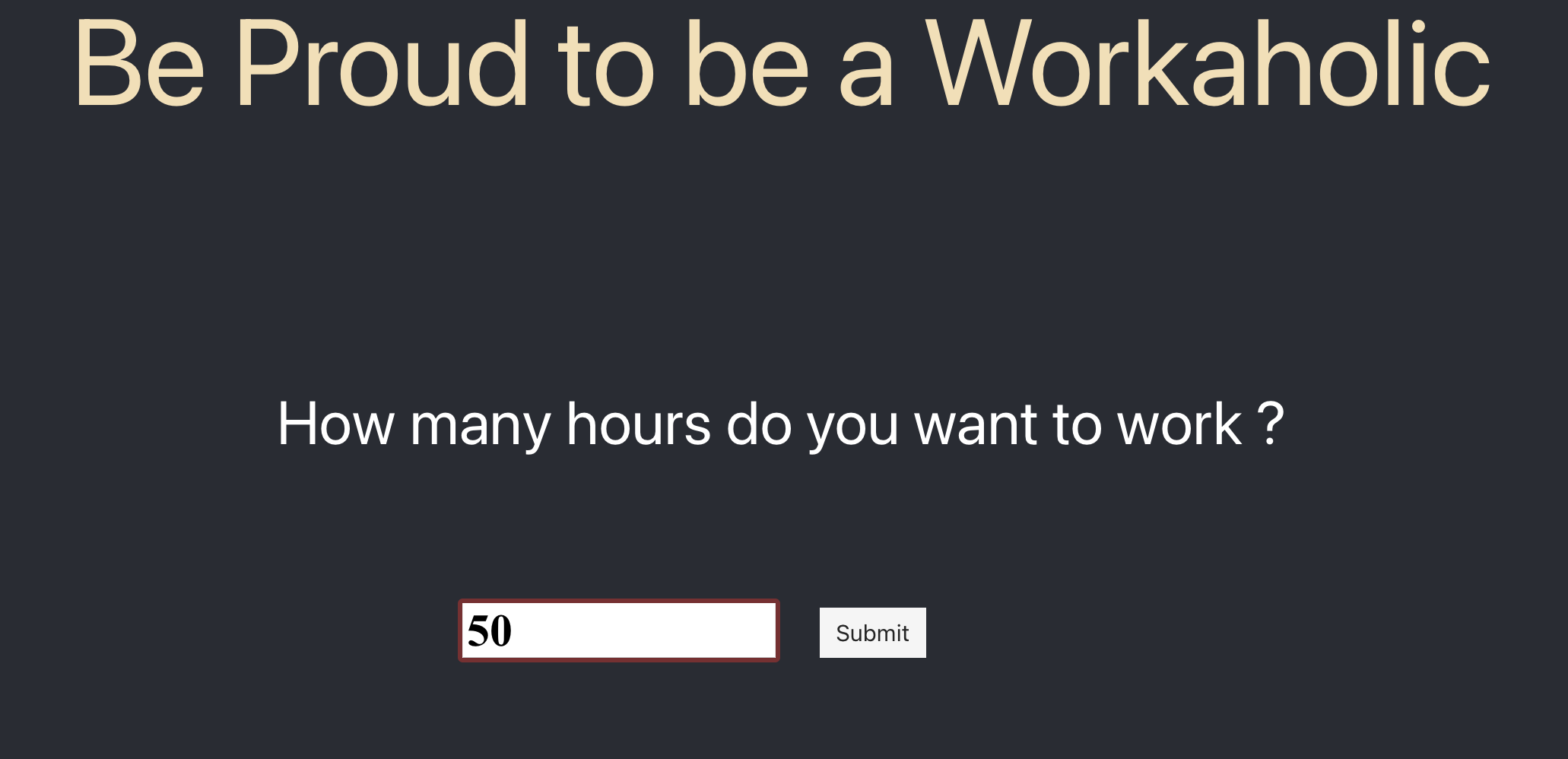 GitHub - vishaalupot/Workaholic