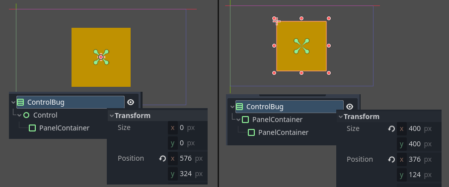 Control node behaves incorrectly when its child has stylebox with content margin · Issue #78778 ...