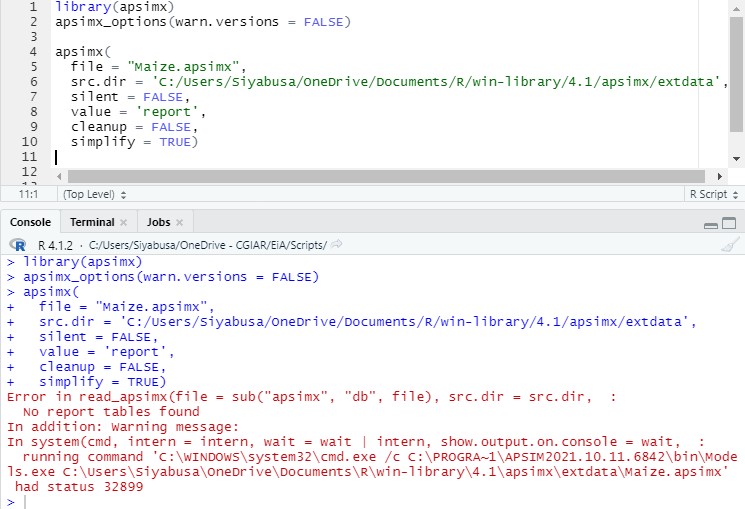 Failed Run: no .db files in the specified directory to read · Issue #80 ...