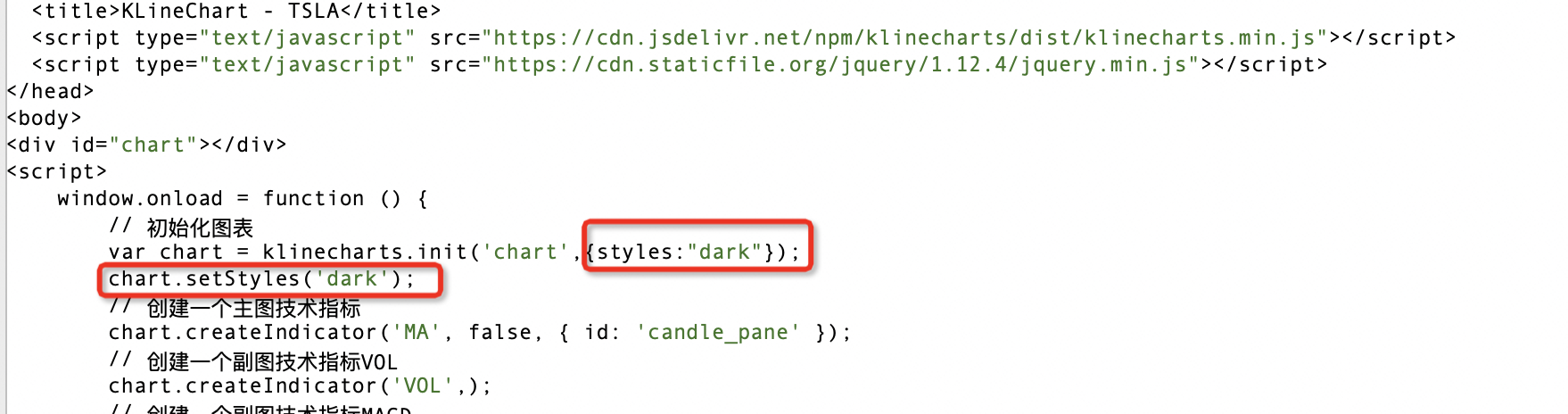 [Bug] 设置暗黑样式未生效，使用的v9最新版本，在init和setStyles都不生效 · Issue #359 · klinecharts/KLineChart · GitHub