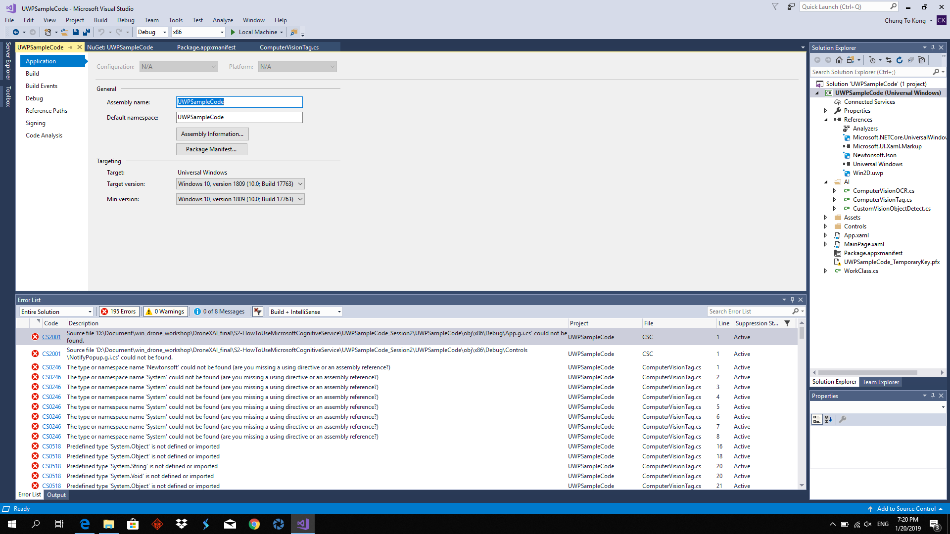 6.1.9 is not compatible with uap10.0.17763 · Issue #950 · microsoft ...