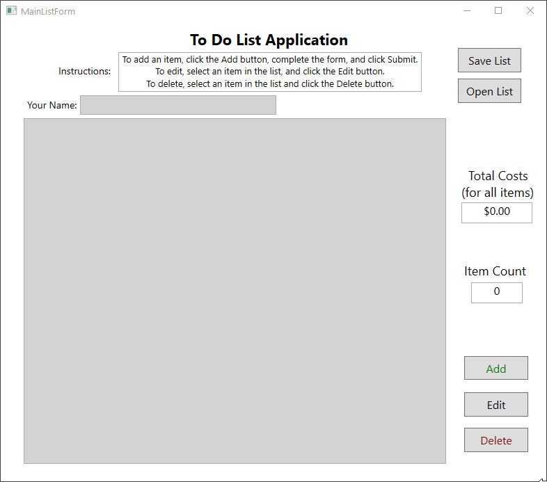 GitHub - Erzc/WPFToDoList: A To Do List with WPF written in C#