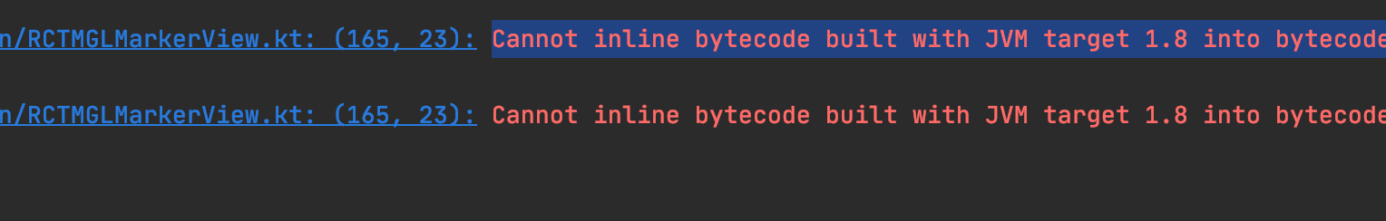 Android Cannot inline bytecode built with JVM target 1.8 into bytecode ...
