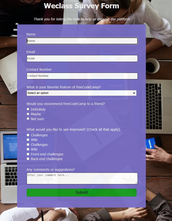 GitHub - rolandruales/Mini-survey-form