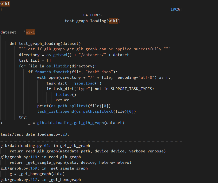 [BUG] dataset wiki fails when loading · Issue #129 · Graph-Learning-Benchmarks/gli · GitHub