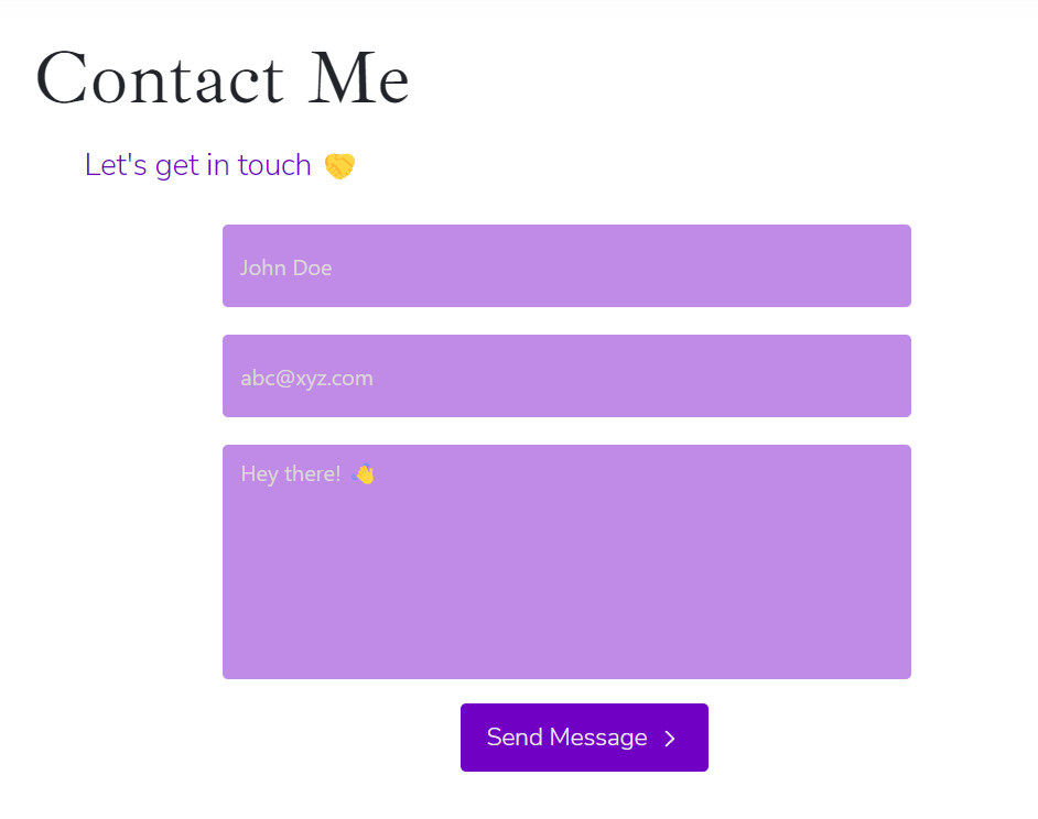 Contact Me Needs Improvement · Issue 72 · Mstc Da Iict React Portfolio · Github