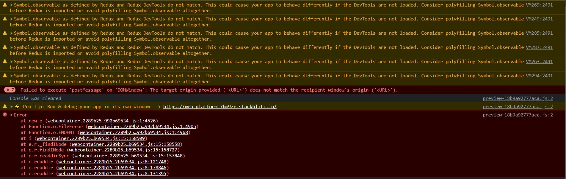 getting error "Error: ENOENT: No such file or directory., '/~'" in the preview pane while ...