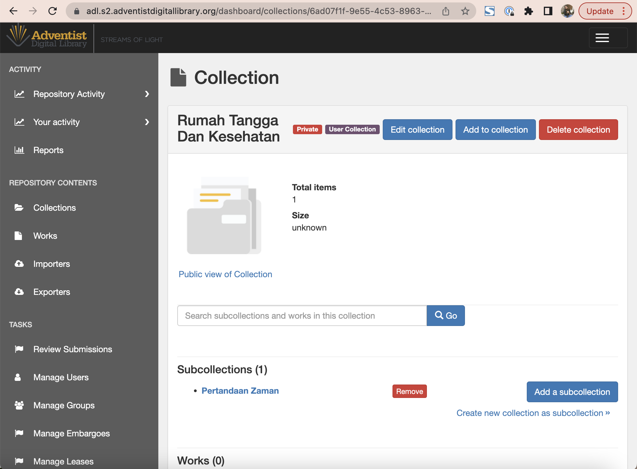 Remove automatic collection creation from Adventist Entry · Issue #438 · notch8/adventist ...