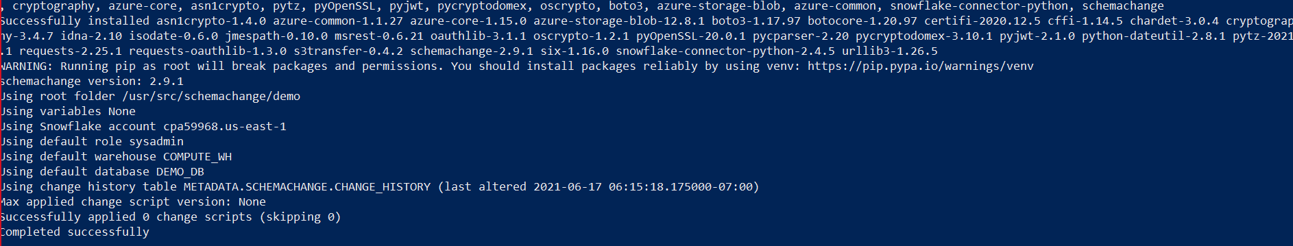 Running Script on DOCKER Container · Issue #50 · Snowflake-Labs/schemachange · GitHub